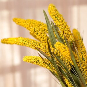 Handmade Faux Dried Flower, Artificial Dried Millet Bouquet, Vase ...