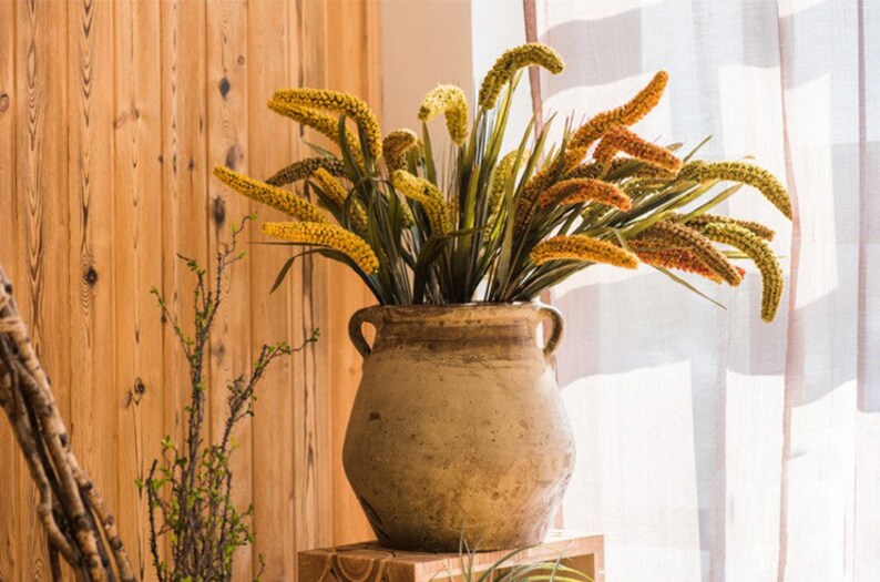 Handmade Faux Dried Flower Artificial Dried Millet Bouquet - Etsy