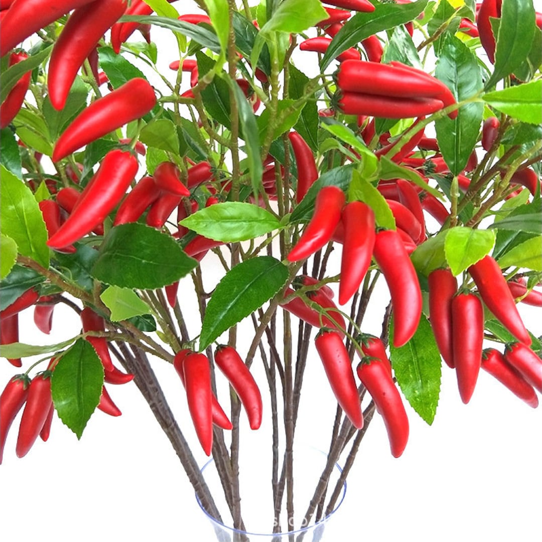 39 Artificial Chili Pepper Tree, High Quality Artificial Silk Plant for ...