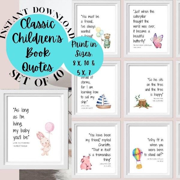 Childrens Book Quote - Etsy