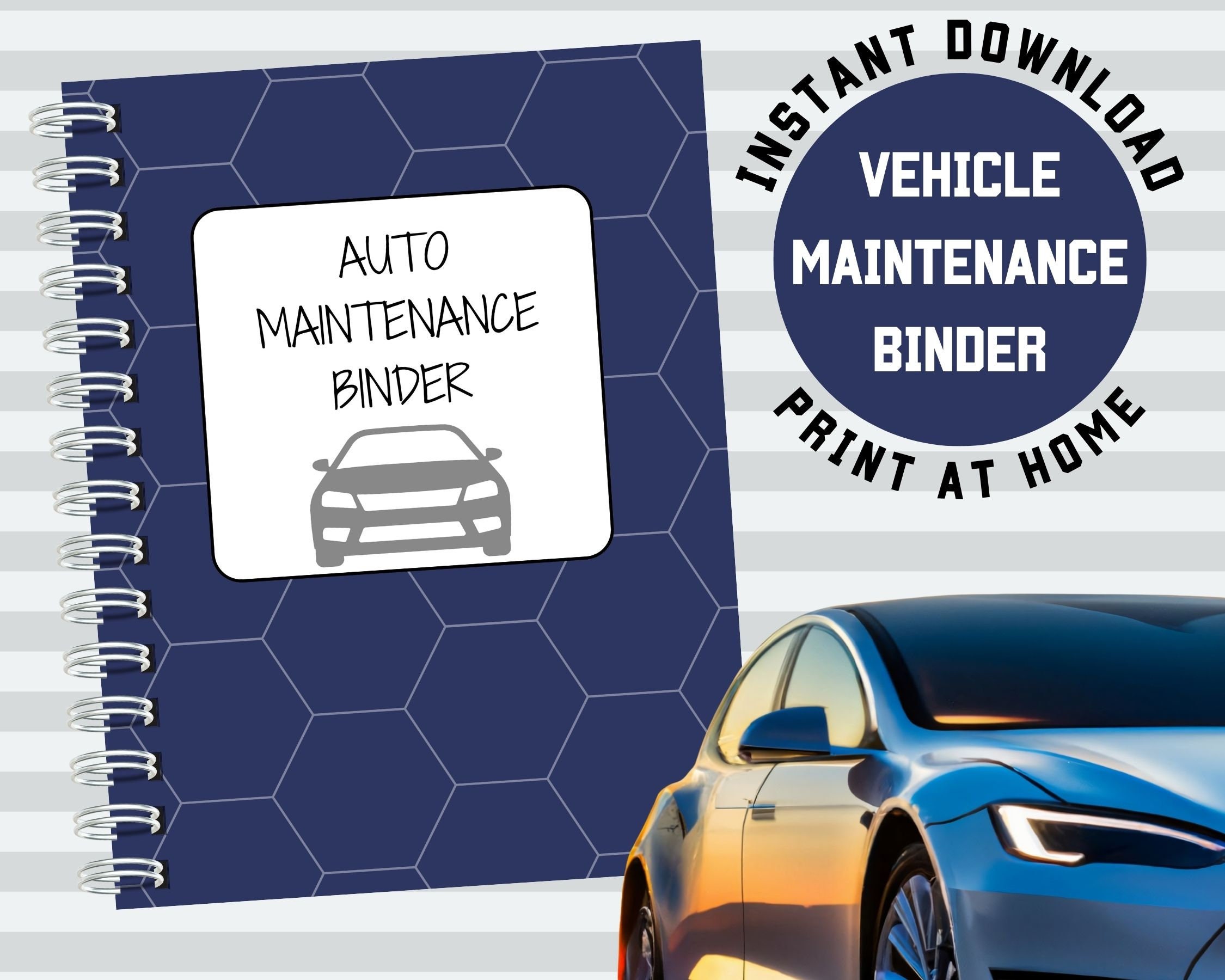 Vehicle Maintenance Log Book | Car Service Tracker | Vehicle ...