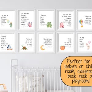 Classic Children's Book Quotes, Printable Nursery Art, Literary Kids ...