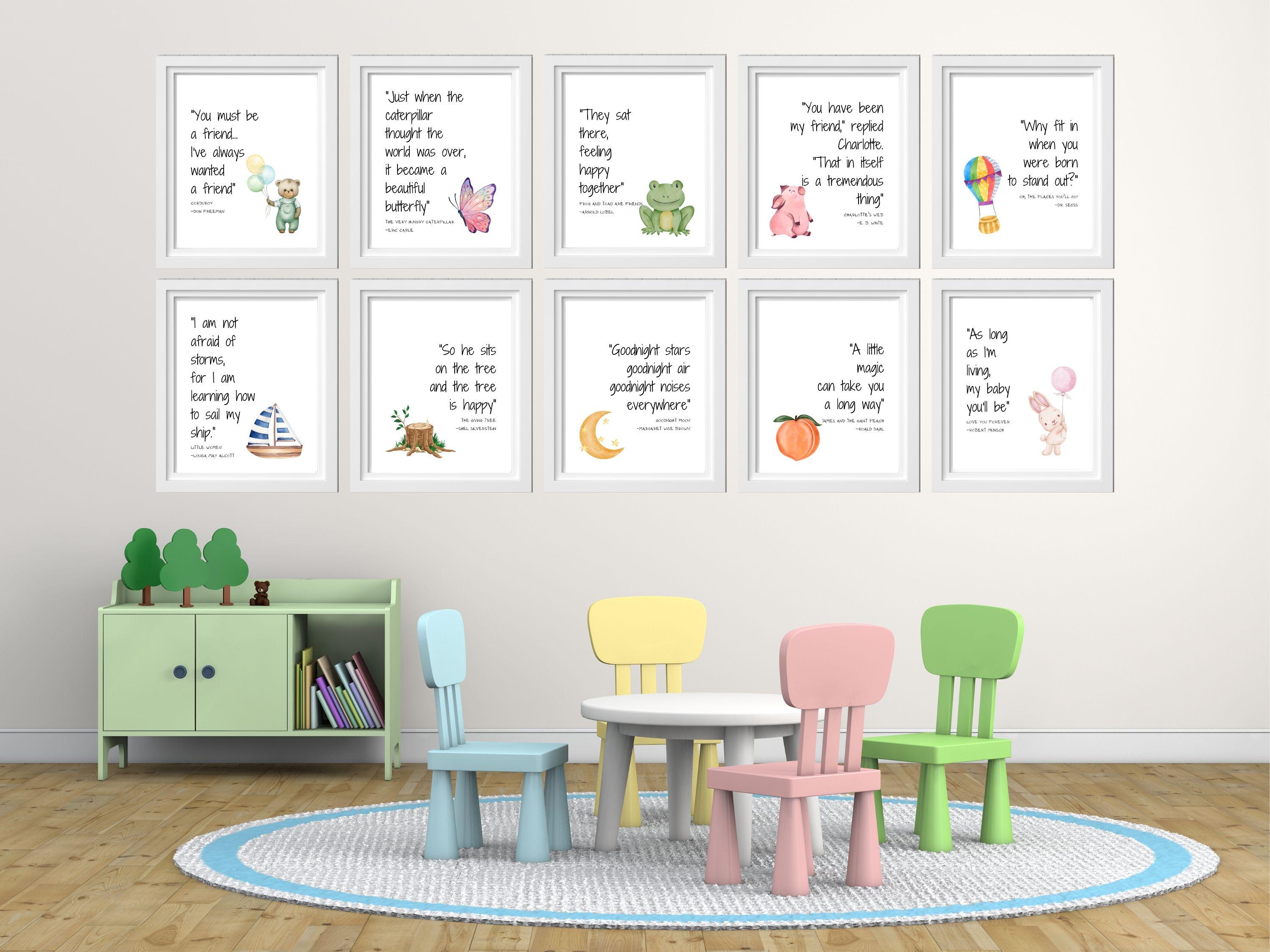 Classic Children's Book Quotes, Printable Nursery Art, Literary Kids ...