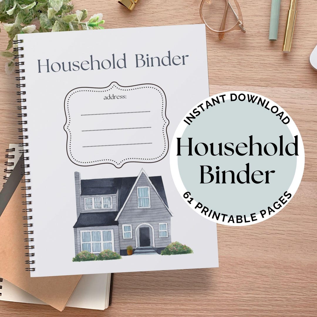 Home Management Binder | Home Maintenance Binder | Emergency Binder ...