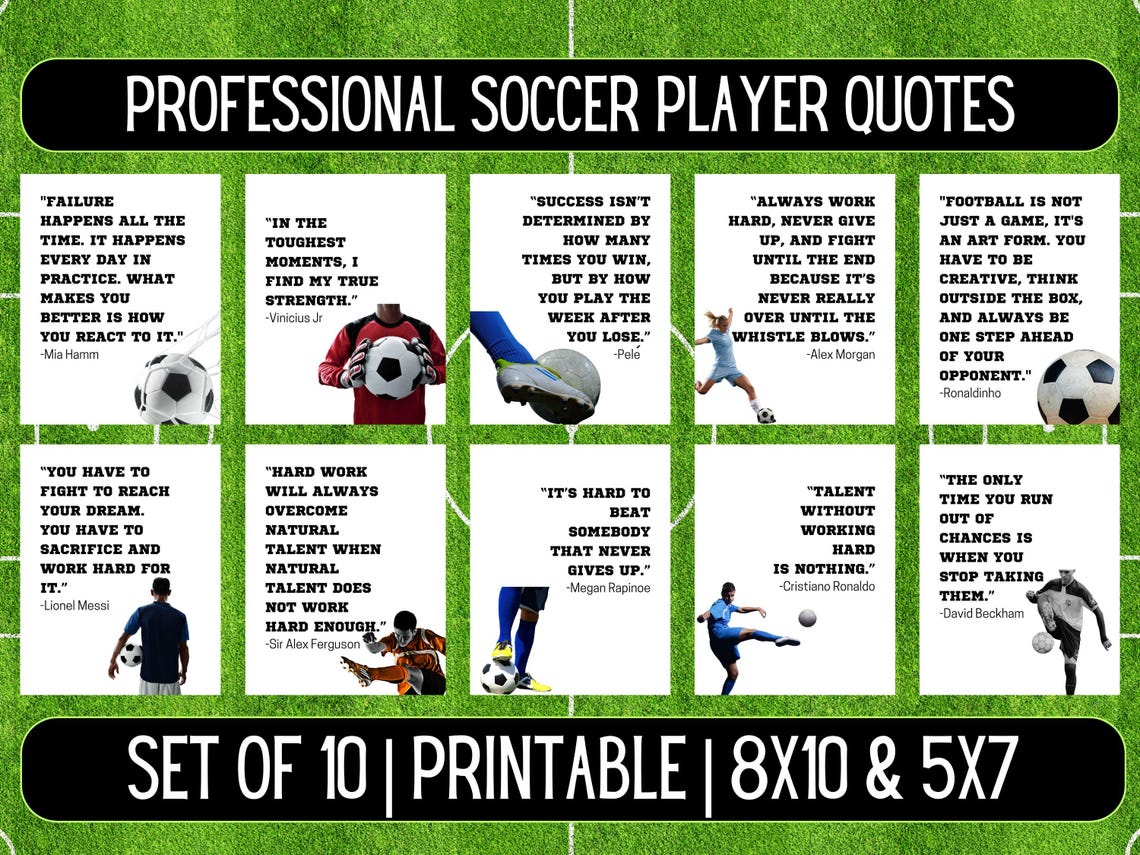 Famous Soccer Player Quotes | Motivational Sports Quotes | Soccer ...