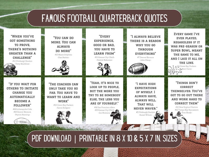 Football Player Quotes | Professional Quarterback Quotes ...