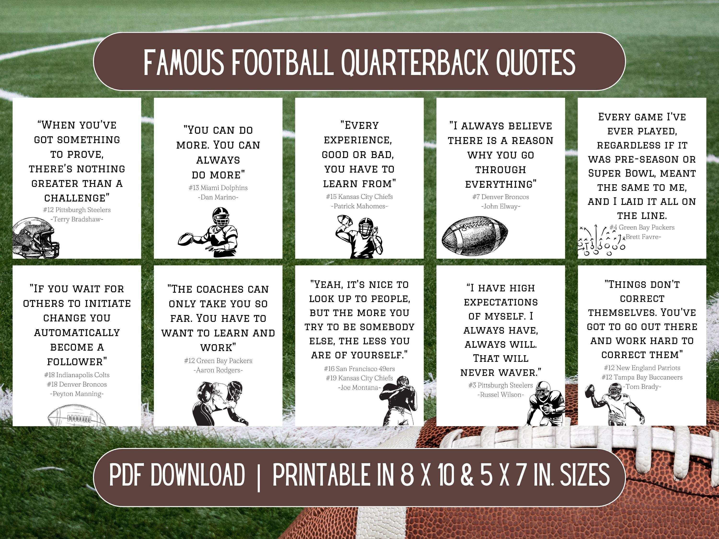 Football Player Quotes | Professional Quarterback Quotes ...