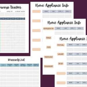Home Maintenance Binder | Household Management Binder | Emergency ...