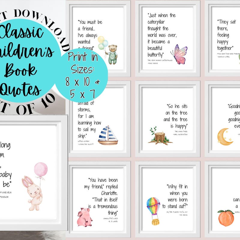 Childrens Book Quote - Etsy