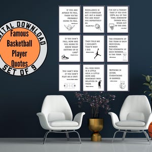 Basketball Quotes | Inspirational Athlete Quotes | Office Art | Sports ...
