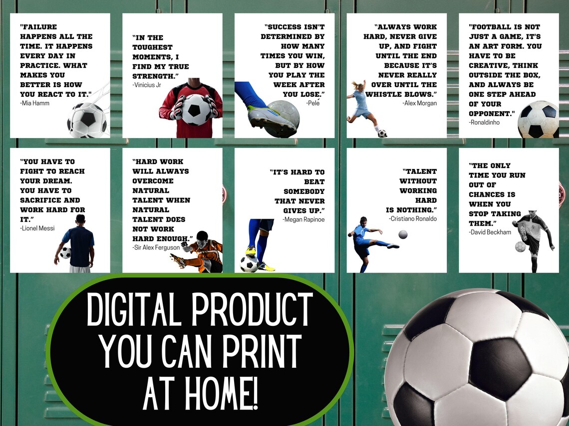 Famous Soccer Player Quotes | Motivational Sports Quotes | Soccer ...