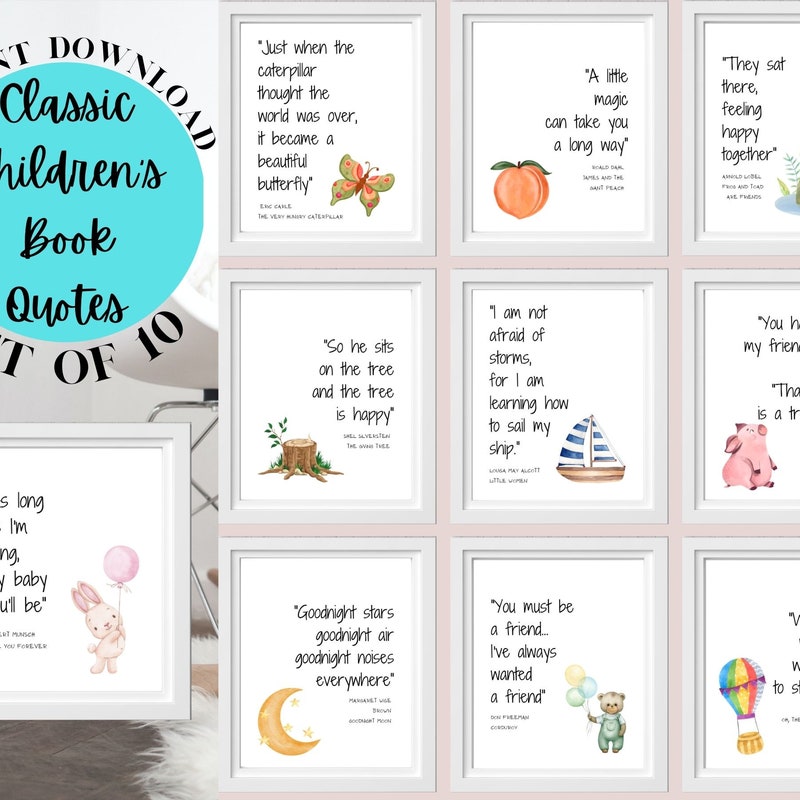 Childrens Book Quote - Etsy