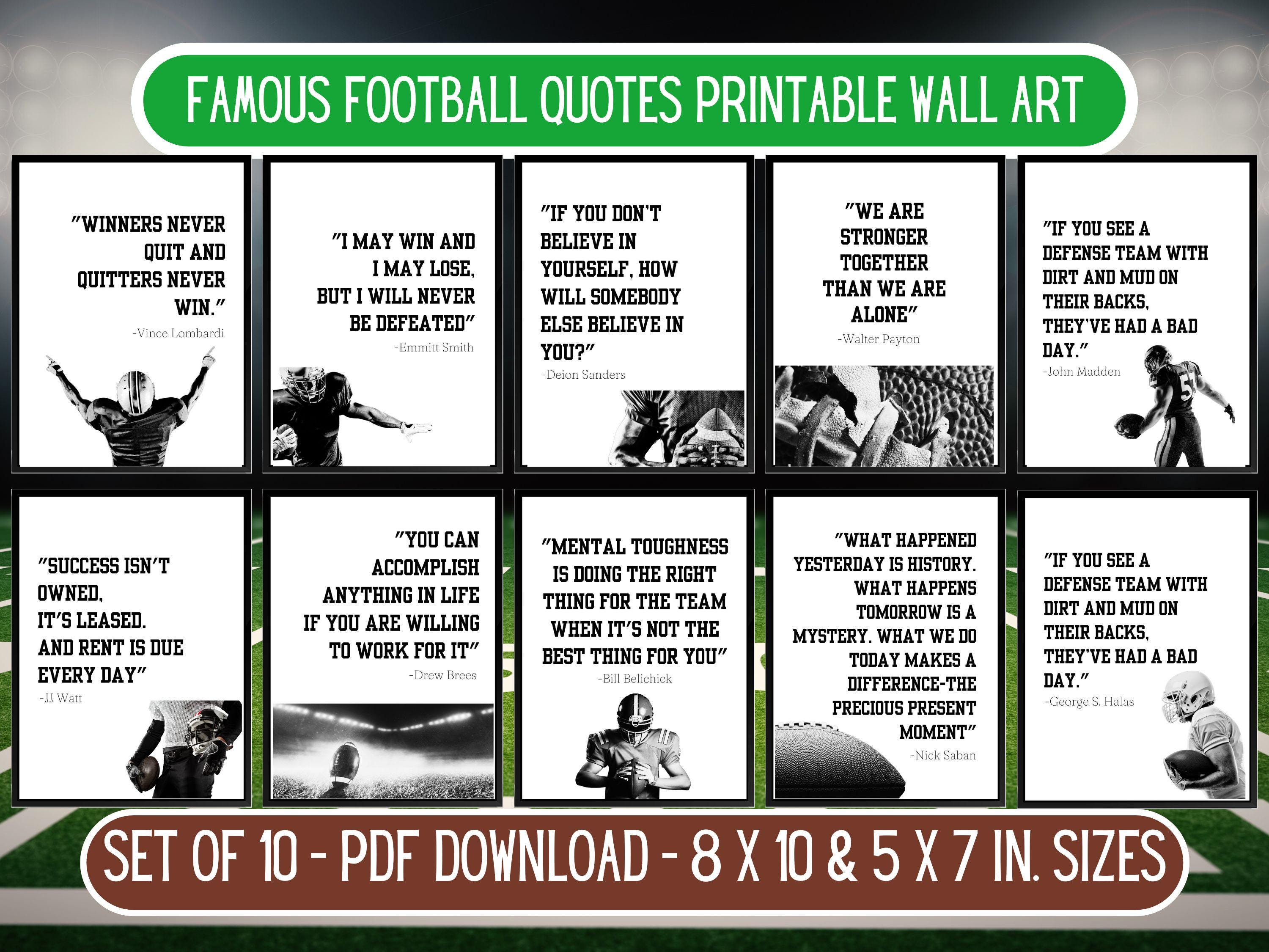 Famous Football Player Quotes | Professional Athlete Quotes ...