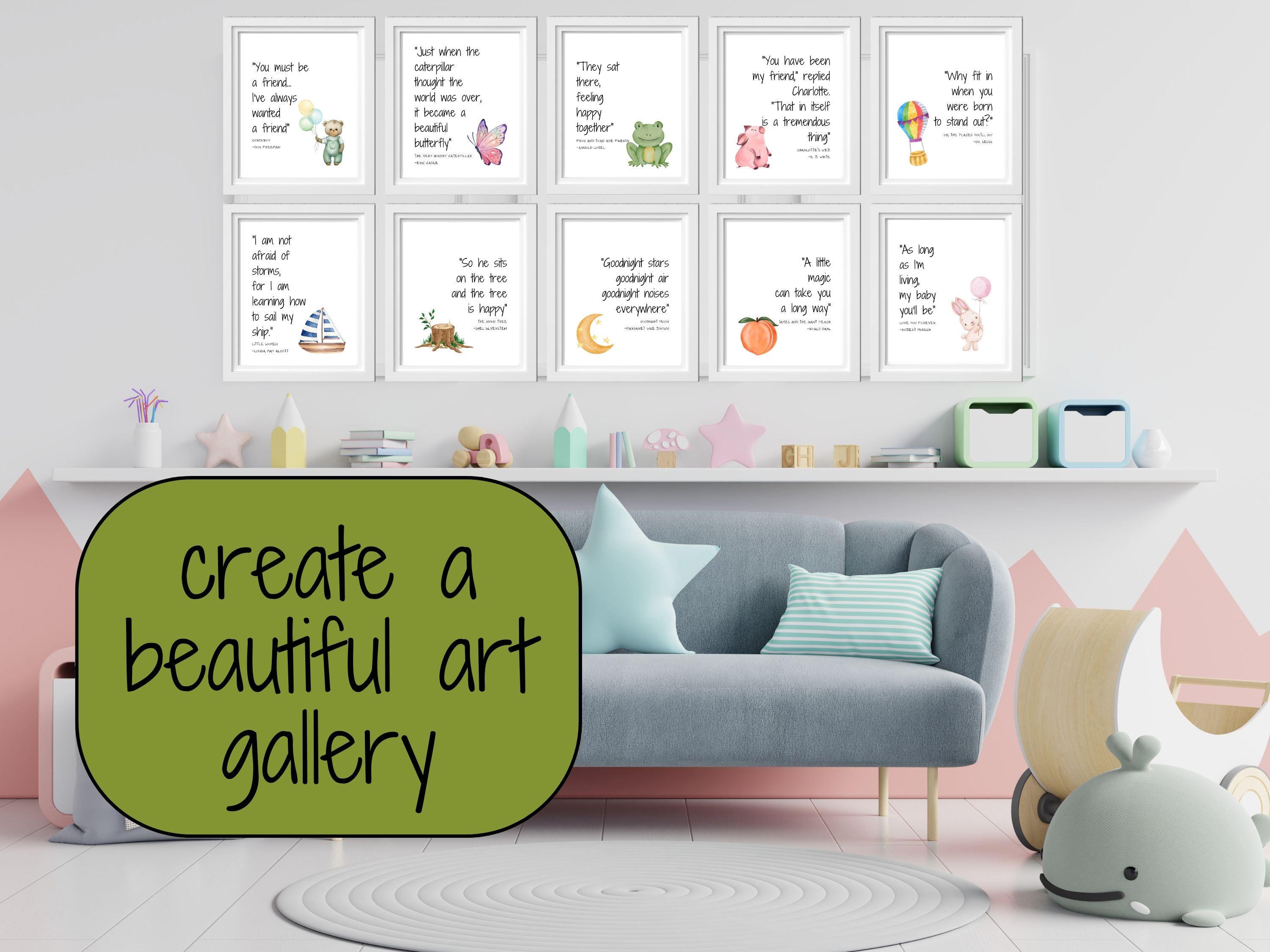 Classic Children's Book Quotes, Printable Nursery Art, Literary Kids ...