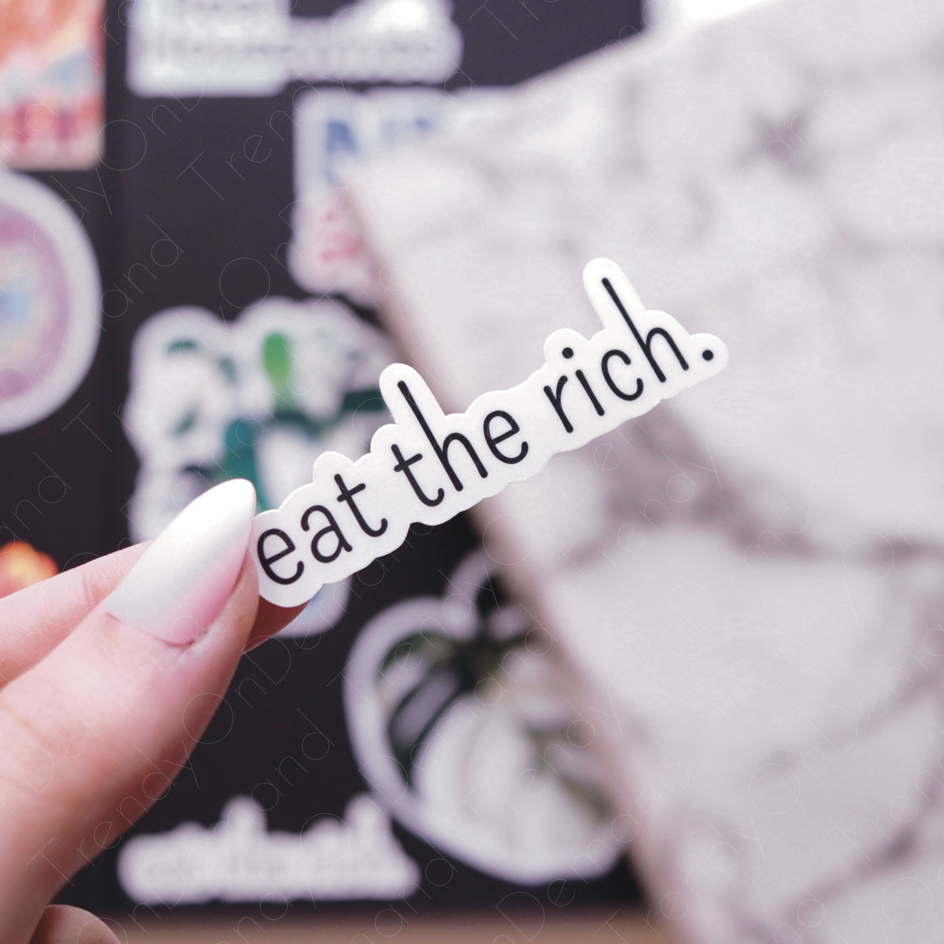 Eat the Rich Sticker Anti-establishment Sticker Vinyl Weather | Etsy