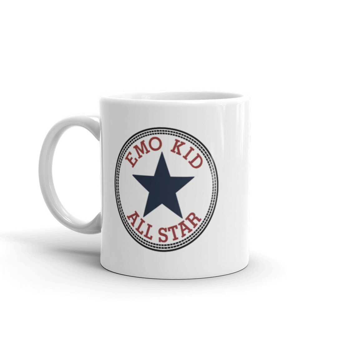 Emo Kid Coffee Mug Emo Forever White Glossy Mug It Was Never a Phase ...