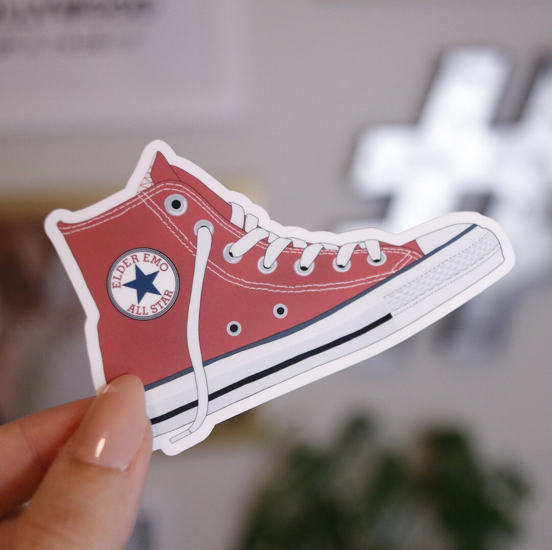 Elder Emo Sticker Emo Kid Sticker MCR High Top Sneaker - Etsy