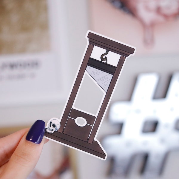 Guillotine Bumper Sticker - Etsy