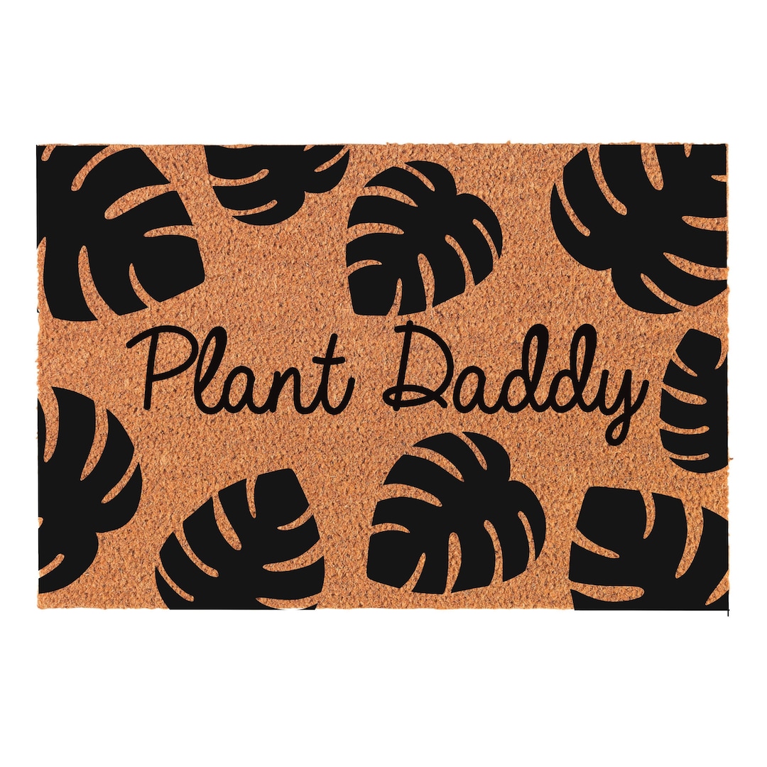 Monstera Plant Door Mat Welcome Doormat 2022 Outdoor Floor Mat Plant ...