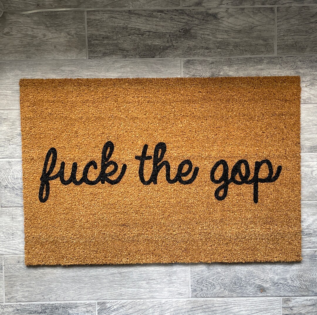 Fck the Gop Welcome Mat Anti-trump Door Mat Welcome Doormat Outdoor ...