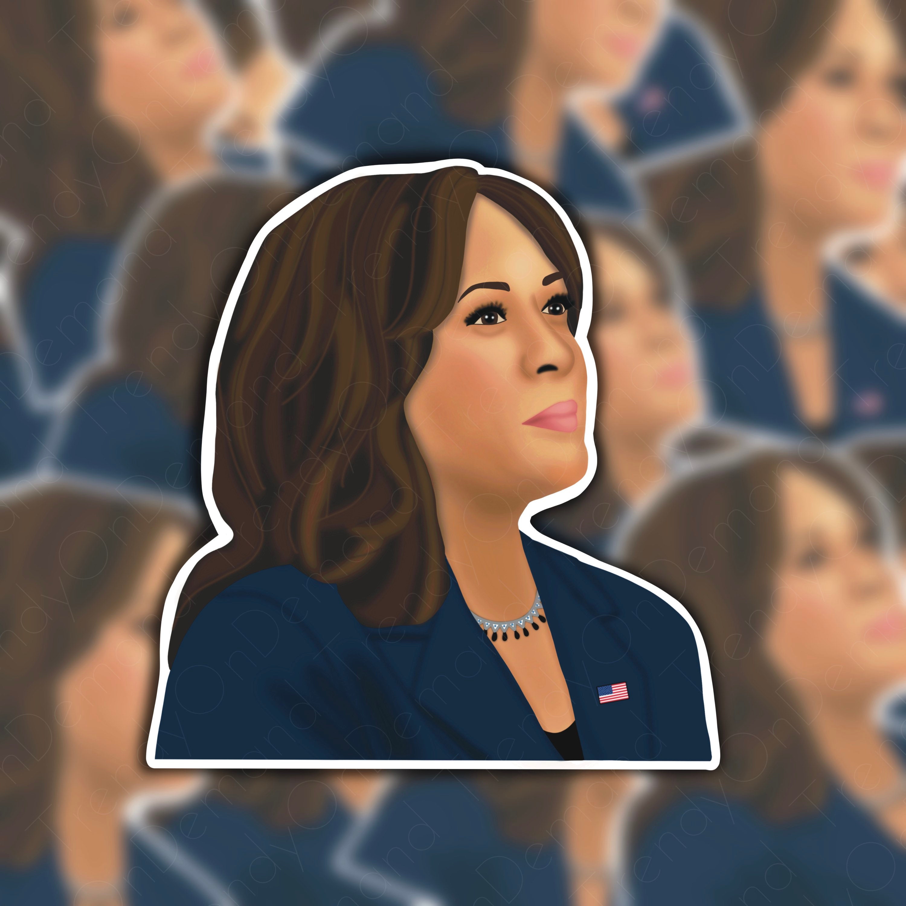 Vice President Kamala Harris sticker weather/scratch resistant | Etsy