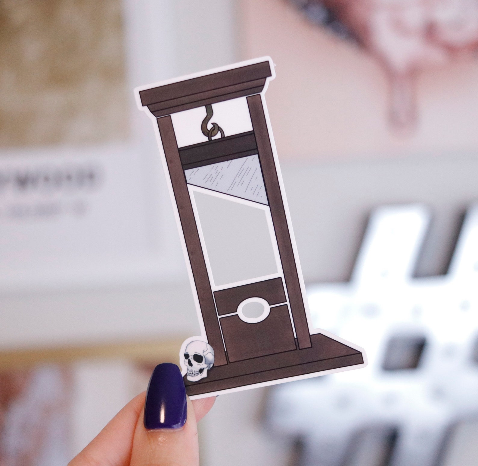 Eat the Rich Guillotine Sticker Anti-establishment Sticker - Etsy