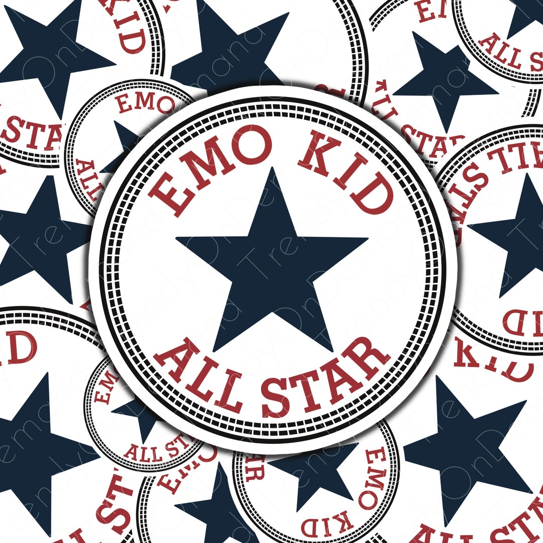 Emo Kid Sticker Emo Sticker MCR High Top Sneaker Stickers It - Etsy