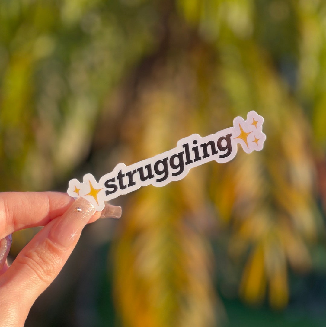 Struggling Sticker Struggle Bus Sticker Mental Health Sticker ...