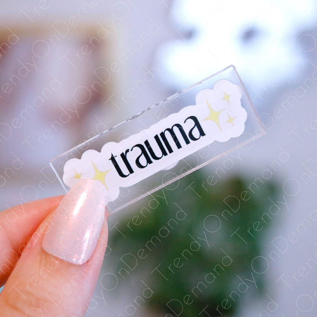 Trauma Pin PTSD CPTSD Acrylic Pin Lapel Pin - Etsy