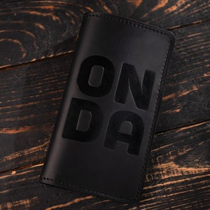 Custom Leather Bill Holder, Check Holder for Restaurant, Leather Check ...