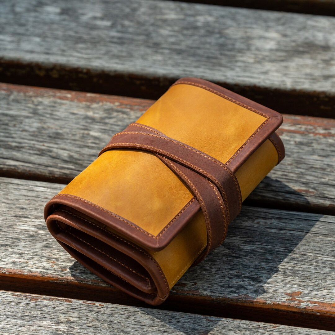 Leather Pipe and Tobacco Pouch, Personalized Pipe Holder, Case for Pipe ...