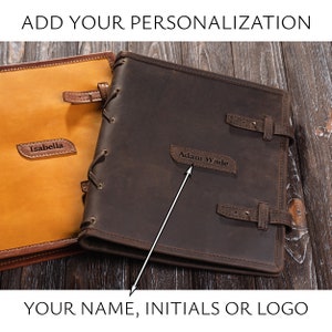 Handmade Leather Sketchbook Cover A4, Leather Artist Sketch Pad Cover ...