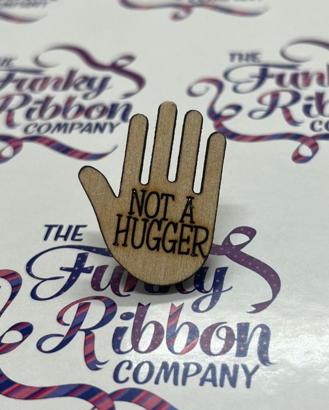 Not a Hugger Pin Badge - Etsy