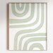 Mint Green Line Art Digital Print, Abstract Lines Poster, Minimalist ...