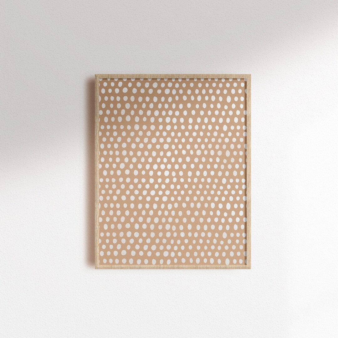 Neutral Dots Printable Wall Art, Modern Boho Wall Decor - Etsy