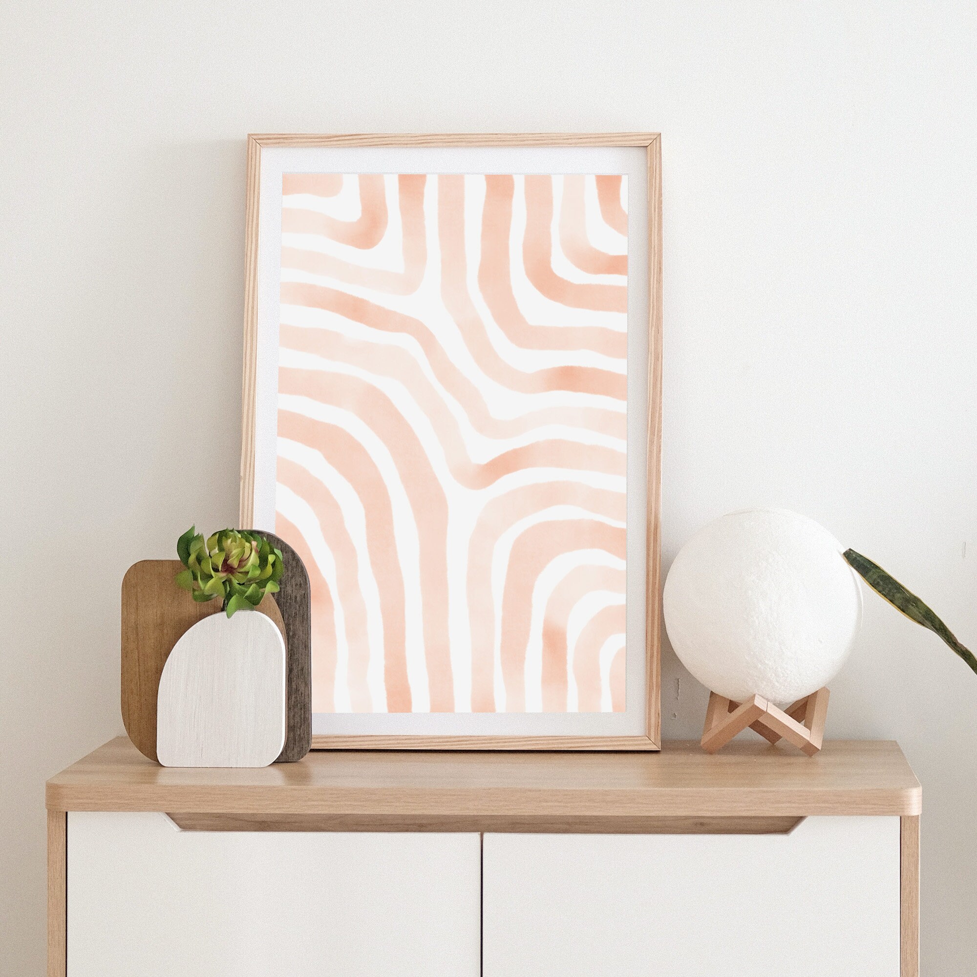 Geometric Line Art Print Watercolor Pattern Digital Wall Art | Etsy