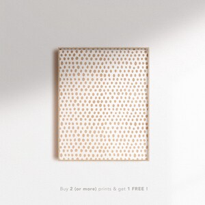 Neutral Dots Digital Art Print, Boho Pattern Wall Decor, Simple ...