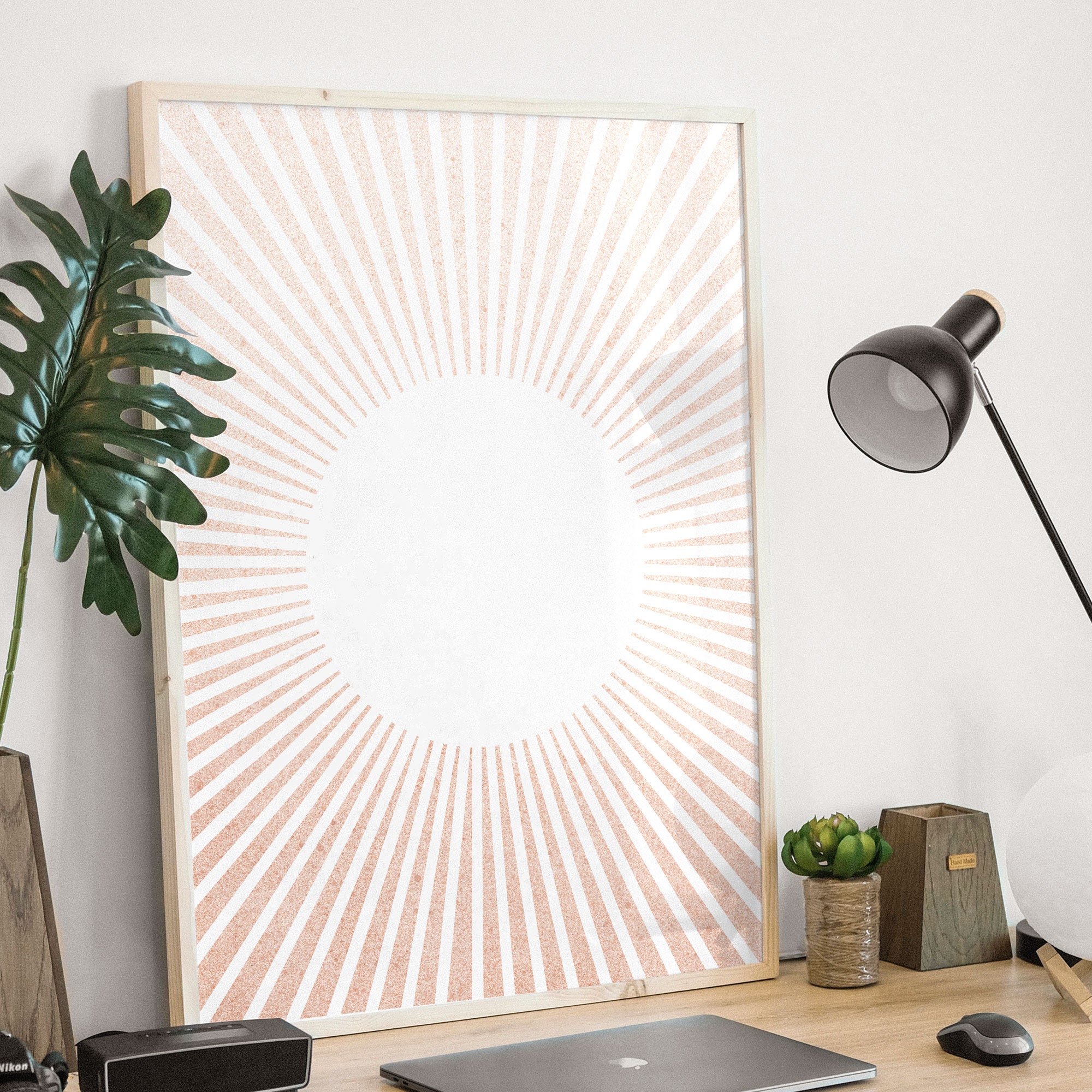 Boho Geometry Sunshine Art Print Abstract Sun Poster Digital - Etsy