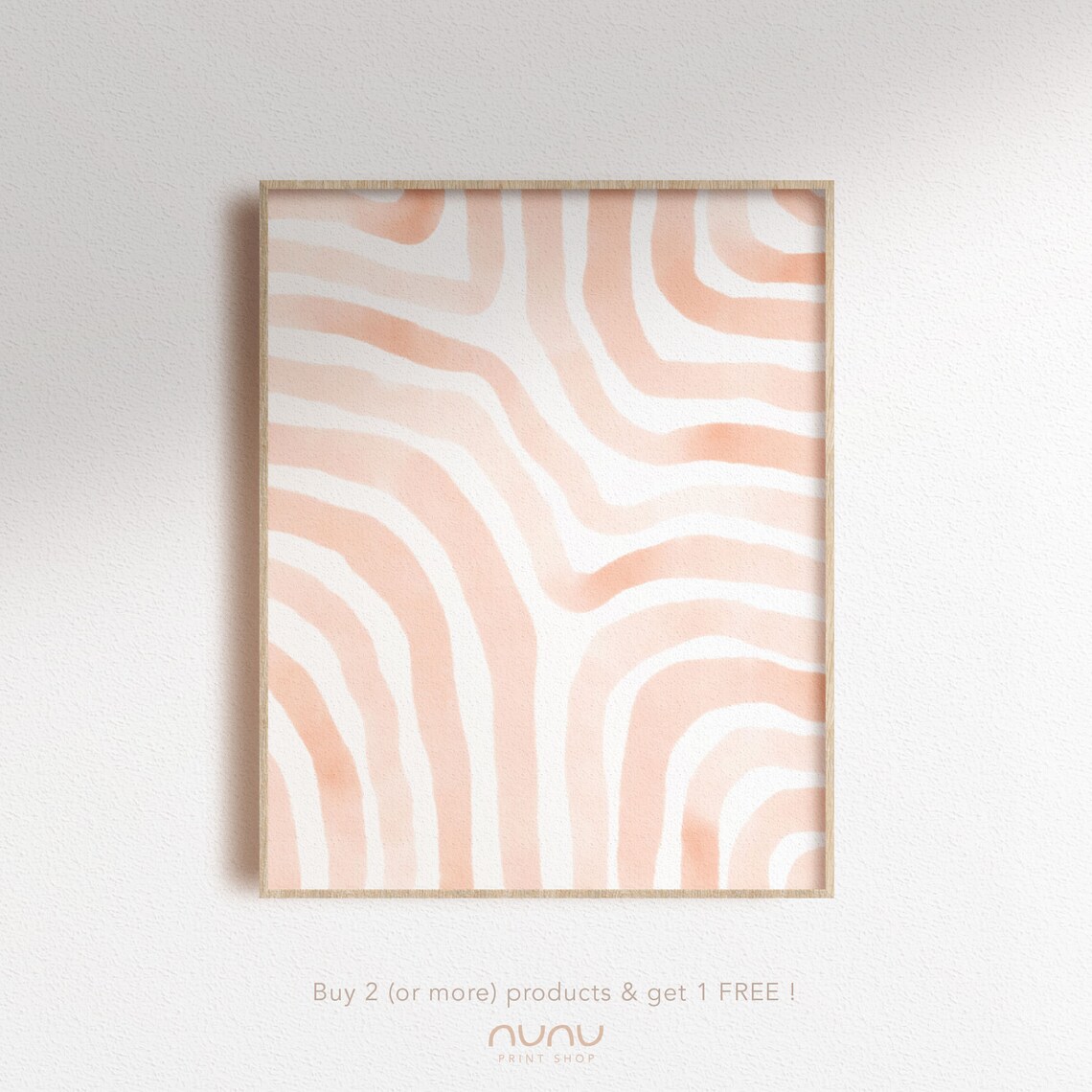 Geometric Line Art Print Watercolor Pattern Digital Wall Art - Etsy