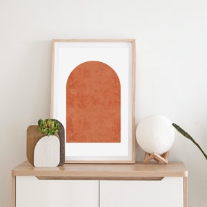 Minimalist Terracotta Shape Printable Wall Art, Geometric Poster ...