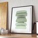 Modern Green Shapes Digital Art Print Minimalist Wall Art - Etsy