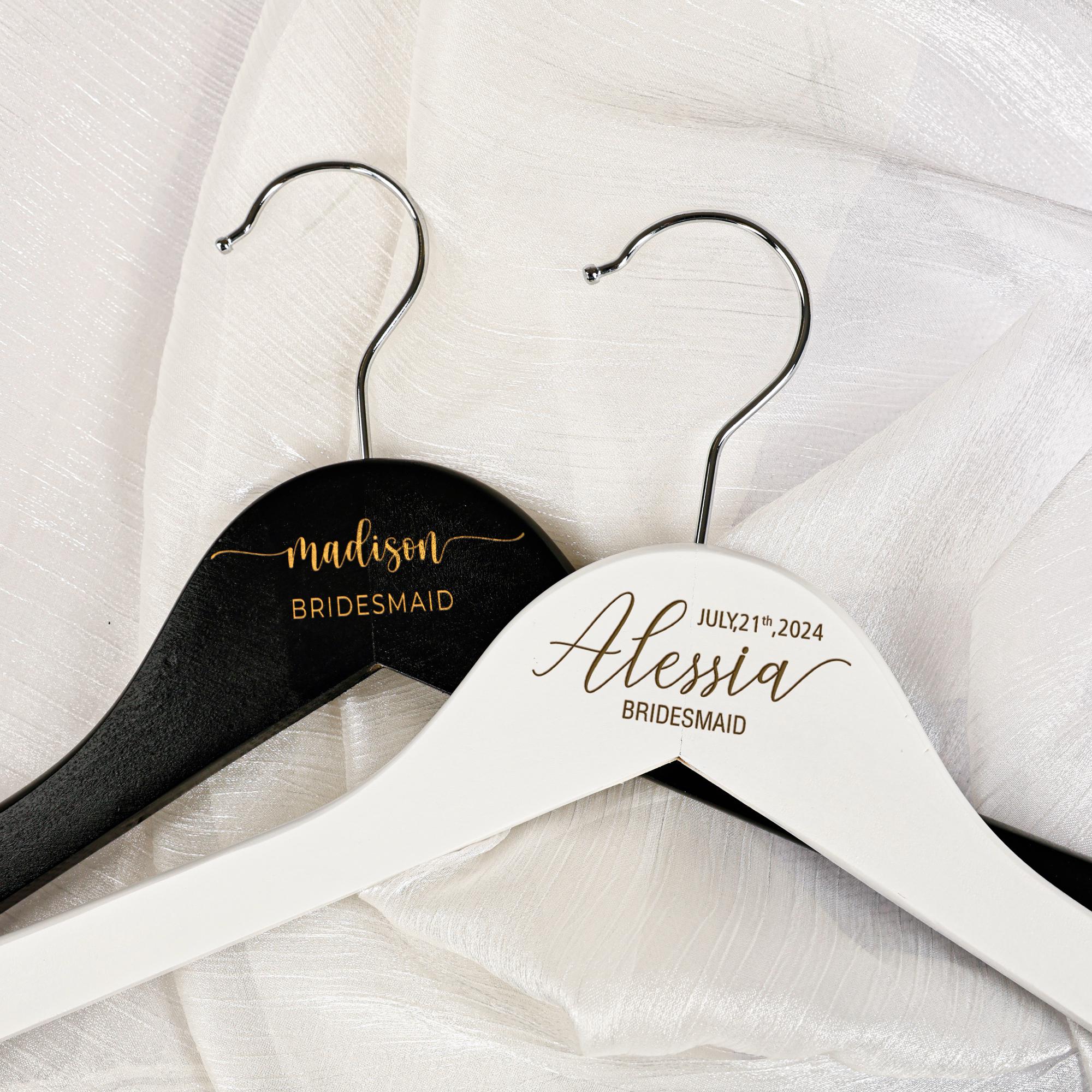 Personalized Bride Hanger With Name, Custom Wedding Dress Hanger ...