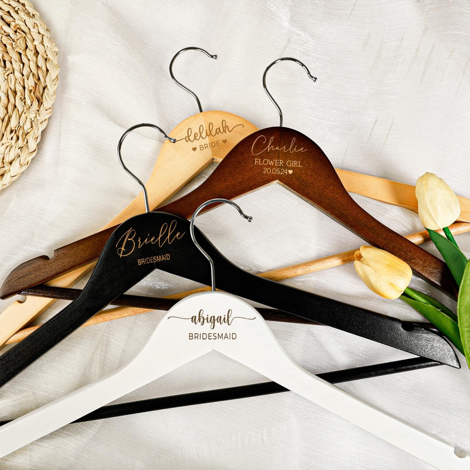 Personalized Bride Hanger With Name, Custom Wedding Dress Hanger ...