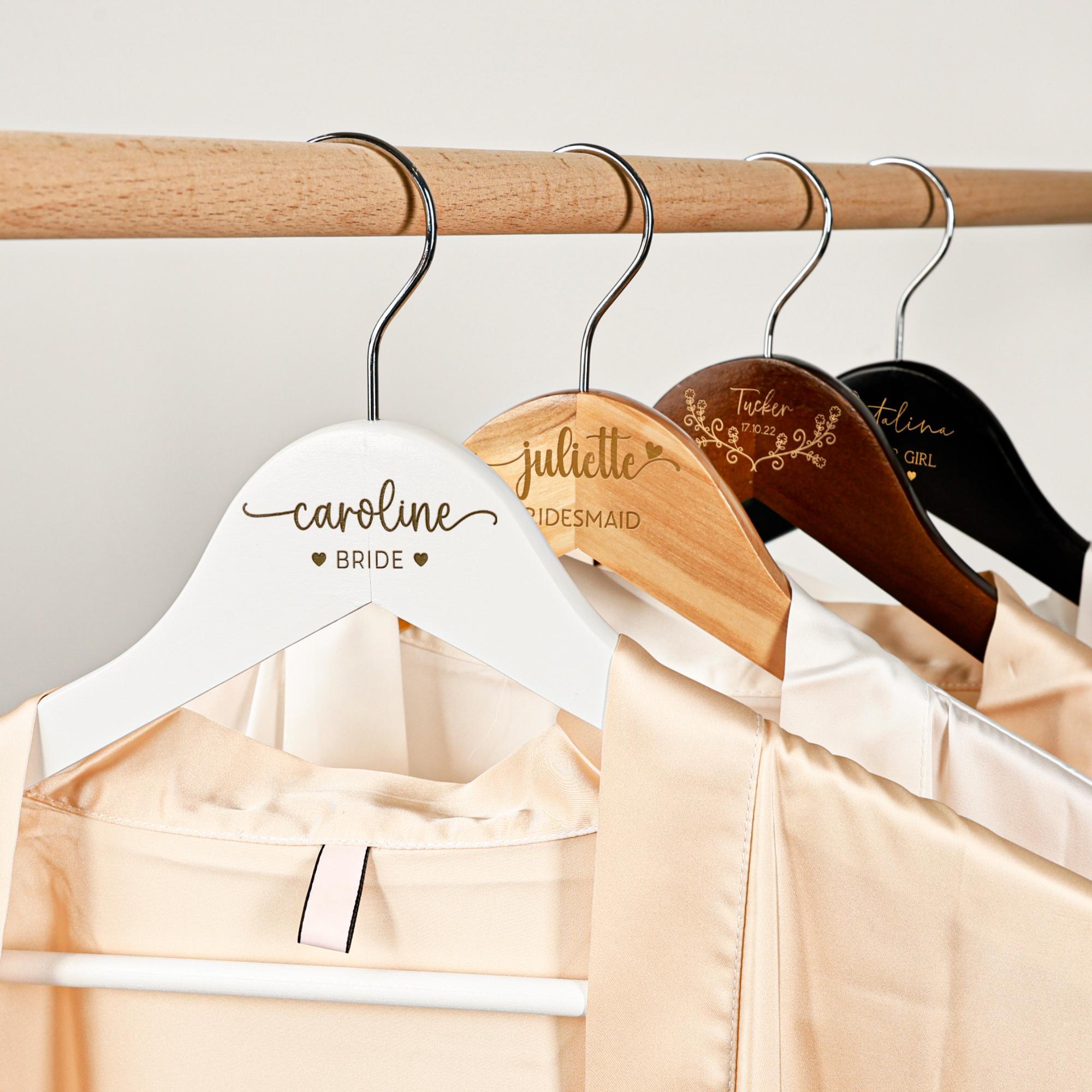 Personalized Bride Hanger With Name, Custom Wedding Dress Hanger ...