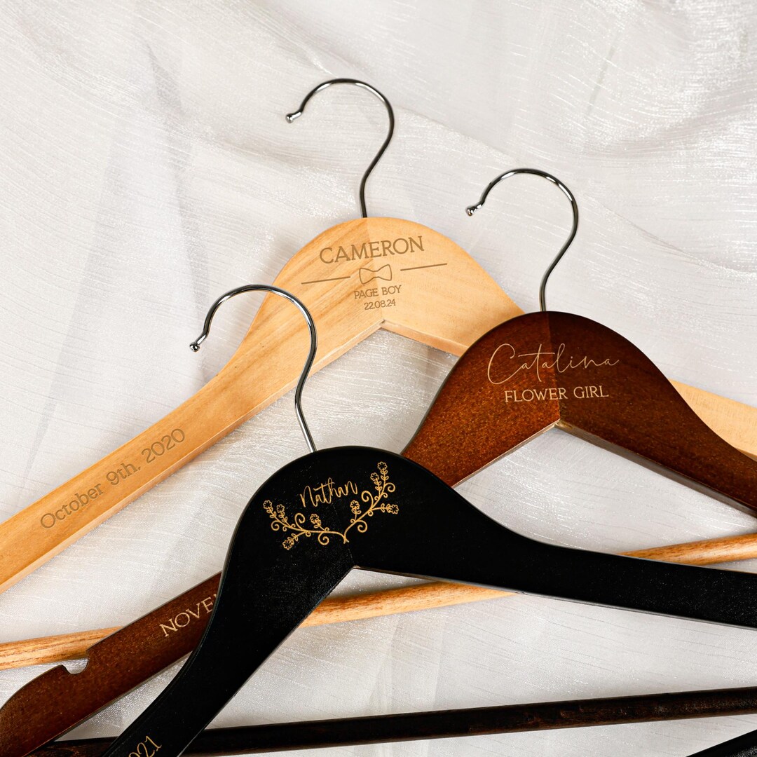 Custom Wedding Dress Hanger, Personalized Bride Hanger With Name ...