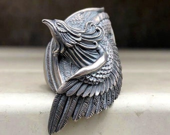 Phoenix Signet Ring - Etsy