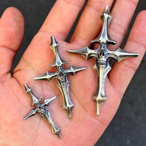 Vortex Cross Pendant S M L - Etsy