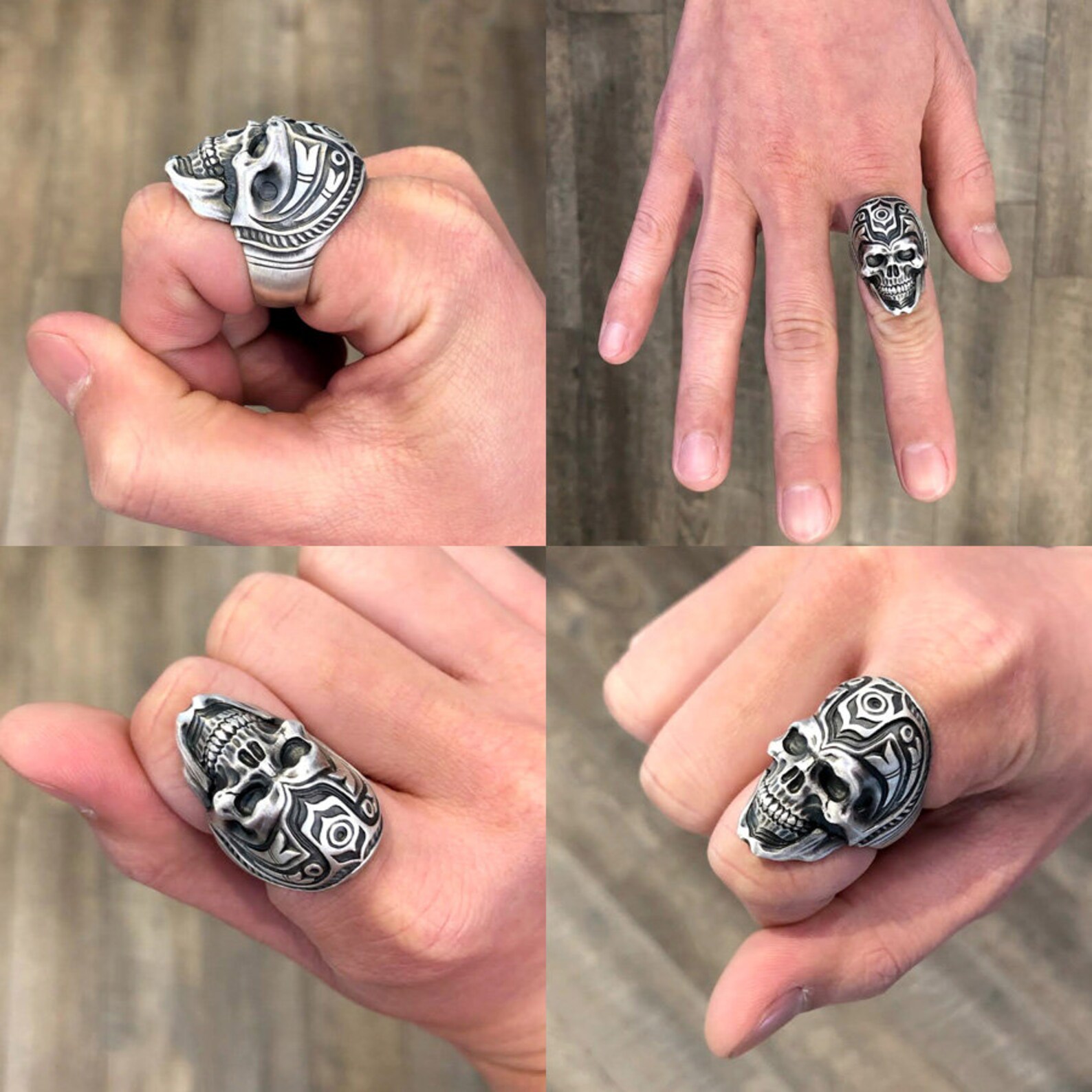 Haida Skull Ring - Etsy