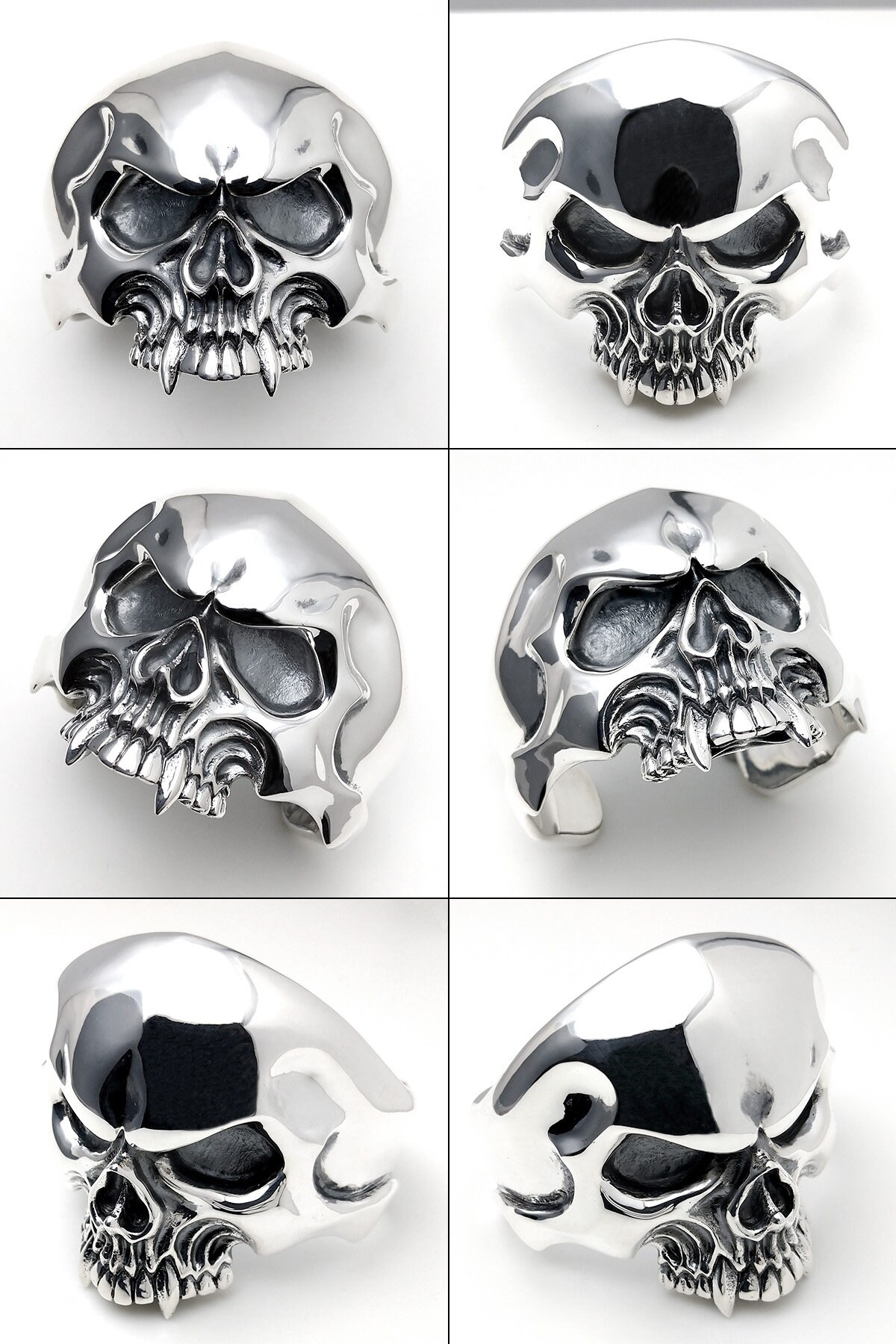 Ares Huge Skull Bangle - Etsy