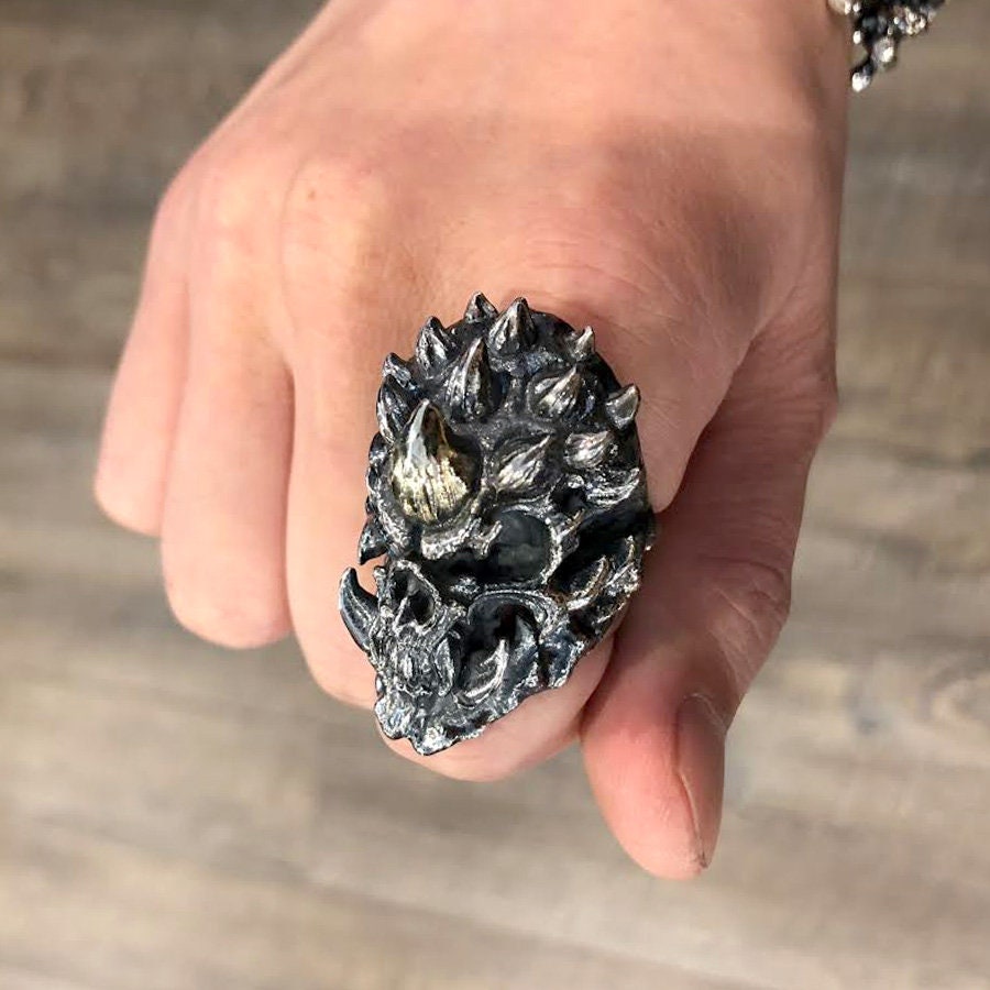 Oni ring full face | Etsy